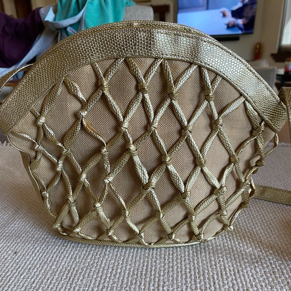 Tiannl | Bags | Vintage Metallic Crossbody Purse Excellent Condition ...